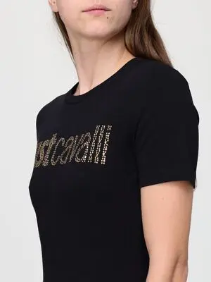 Just Cavalli Embellished Logo T-shirt Dress