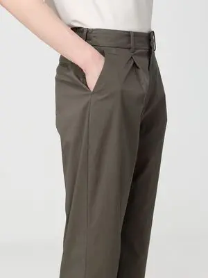 PT TORINO Cotton Cropped Trousers - Green