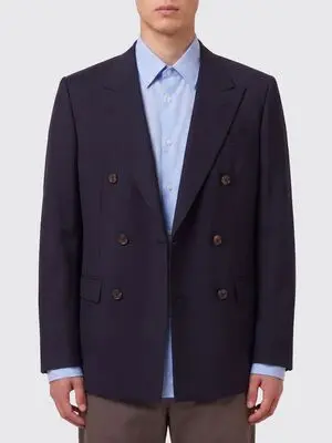 Dolce & Gabbana Double Breasted Wool Blazer - Blue