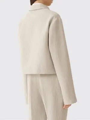 Fabiana Filippi Cotton And Virgin Wool Shirt Jacket - Ice