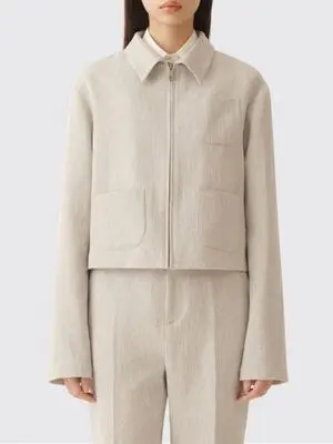 Fabiana Filippi Cotton And Virgin Wool Shirt Jacket - Ice