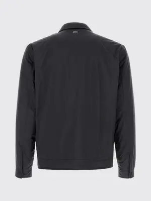Herno Padded Technical Fabric Shirt Jacket With Flap Pockets - Blue
