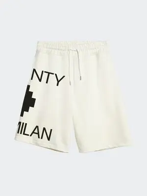 COUNTY OF MILAN Cotton Jogging Shorts - White