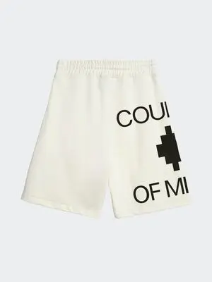 COUNTY OF MILAN Cotton Jogging Shorts - White