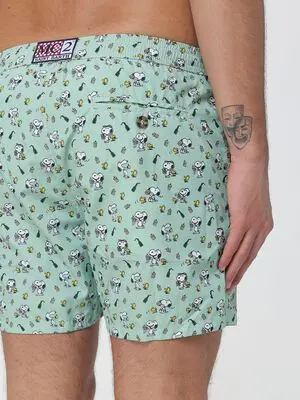 MC2 SAINT BARTH Shark Print Swim Trunks - Sage