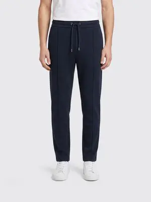 BOSS Slim Fit Cotton And Modal Blend Jogger Pants With Drawstring Waist - Blue