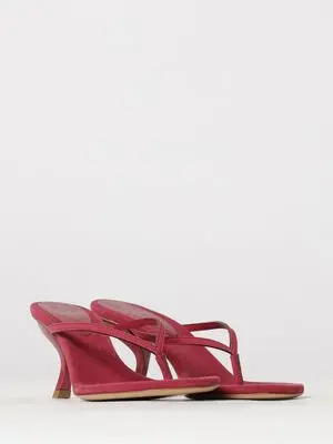GIA BORGHINI Suede Leather Thong Mules