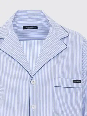Dolce & Gabbana Pajama Style Shirt In Cotton Blend