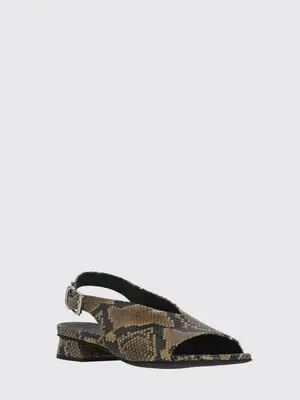 POEVE Christin Python-print Leather Slingback Als With Low Heel