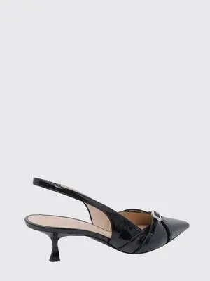 STUART WEITZMAN Patent Leather Slingbacks - Black