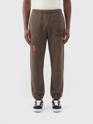 GALLERY DEPT. Abstract Print Cotton Jogging Pants - Brown