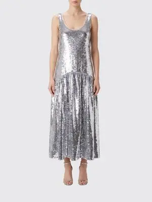 Simone Rocha Sequin Midi Dress - Silver