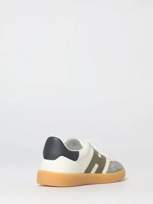 Hogan Leather And Suede Trainers - White