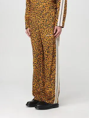 Palm Angels Leopard Print Track Pants With Side Stripes
