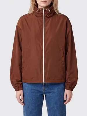 Herno Short Water-repellent Taffeta Windbreaker Jacket With Hood And High Neck - Brown