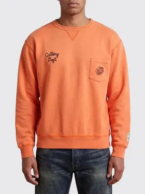 GALLERY DEPT. Crewneck Cotton Sweatshirt With Patch Pocket And Logo