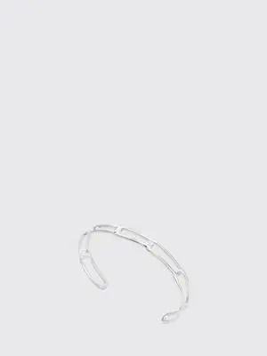 Federica Tosi Rigid Square Brass Bracelet - Silver