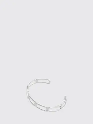 Federica Tosi Rigid Square Brass Bracelet - Silver