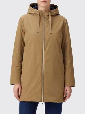 Herno Short Reversible Quilted Nylon Down Jacket With Hood - Camel