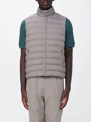 Herno Quilted And Padded Technical Fabric Gilet With High Neck - Grey