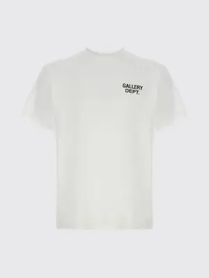 GALLERY DEPT. Slim Fit Logo Print Dropped-shoulder Cotton T-shirt