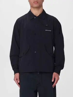 Armani Exchange Shirt Jacket In Technical Fabric - Navy