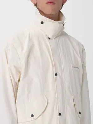 Armani Exchange Shirt Jacket In Technical Fabric - White
