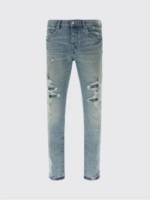 PURPLE BRAND Distressed Skinny Fit Mid-rise Denim Jeans