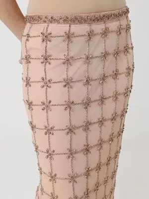 Pinko Tulle Midi Skirt With Sequins