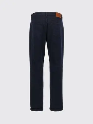 Brunello Cucinelli Straight Fit Stretch Cotton Denim Jeans - Blue