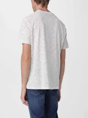 Armani Exchange Cotton T-shirt With All-over Logo