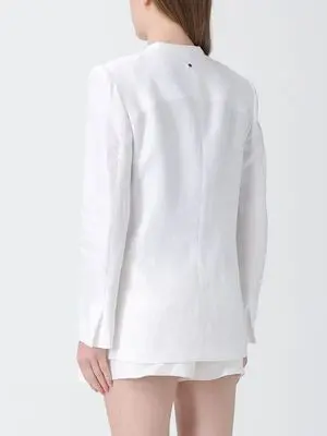 Armani Exchange Single-breasted Linen Blazer