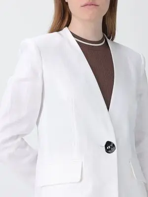 Armani Exchange Single-breasted Linen Blazer
