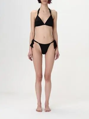 Elisabetta Franchi Elisabetta Franchi Halterneck Bikini With Side Tie Bottoms Black
