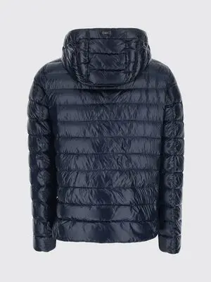 Herno Quilted Ultra-light Nylon Short Down Jacket With Hood - Navy