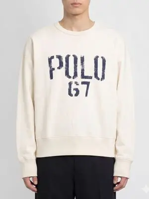 Polo Ralph Lauren Cotton Crew Neck Sweatshirt With Logo - Grey