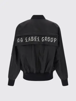 44 LABEL GROUP Nylon Bomber Jacket With Back Logo And Bomber Collar