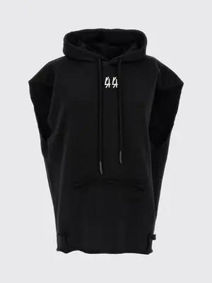 44 LABEL GROUP Sleeveless Cotton Hoodie With Back Logo
