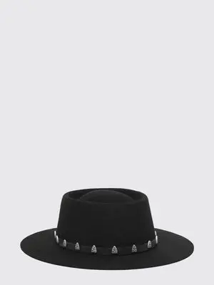 Philipp Plein Wool Felt Panama Hat With Skull Print