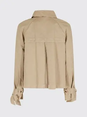 BAZAR DELUXE Double-breasted Cotton Blend Trench Coat