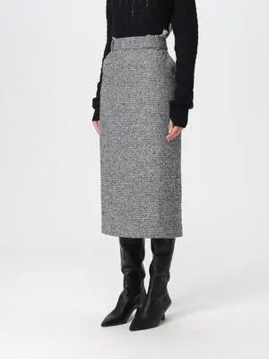 Ermanno Scervino Checked Midi Skirt