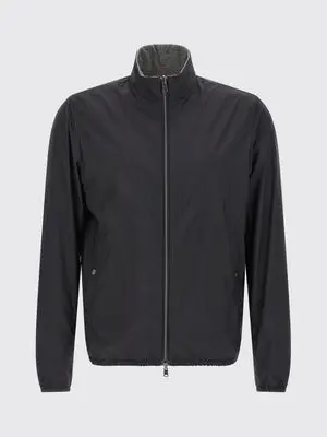 Herno High Neck Zip-up Nylon Bomber Jacket
