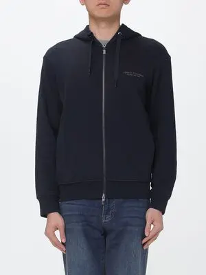 Armani Exchange Cotton Hoodie - Navy