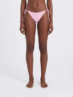Jacquemus Mid-rise Bikini Bottoms With Adjustable Side Ties - Pink