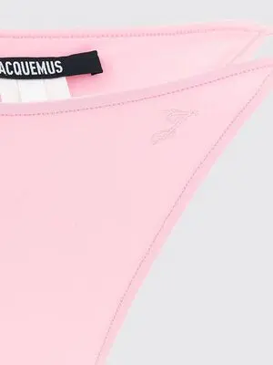Jacquemus Mid-rise Bikini Bottoms With Adjustable Side Ties - Pink