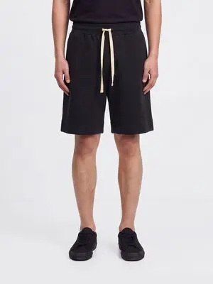 JIL SANDER Cotton Jogging Shorts With An Elasticated Drawstring Waist - Black