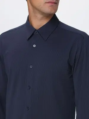 BOSS Cotton Blend Casual Shirt - Blue