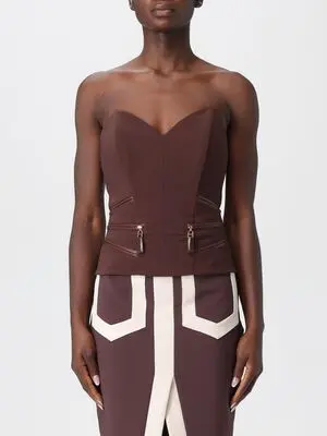 Elisabetta Franchi Top Colour - Coffee