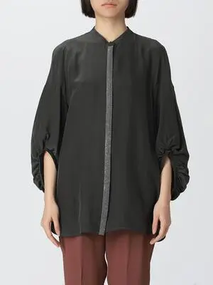 Fabiana Filippi Embellished Mandarin Collar Shirt