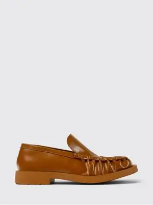 Camper Gathered Loafers - Brown